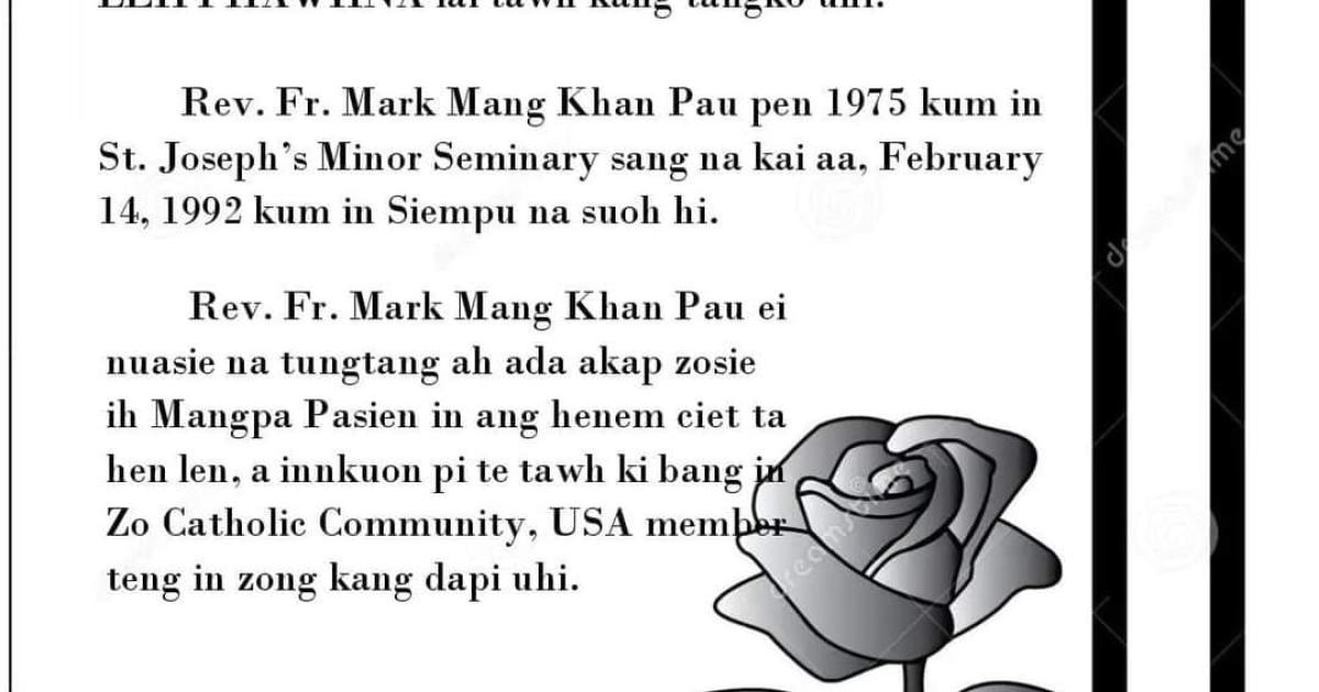 Zo Catholic Community USA in Rev. Fr. Mark Mang Khan a suun na lai | RVA